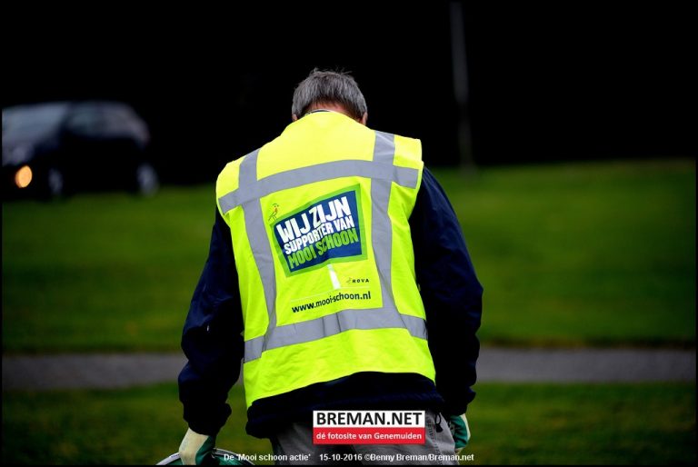 De “Mooi schoon-actie” – opruimen van zwerfvuil