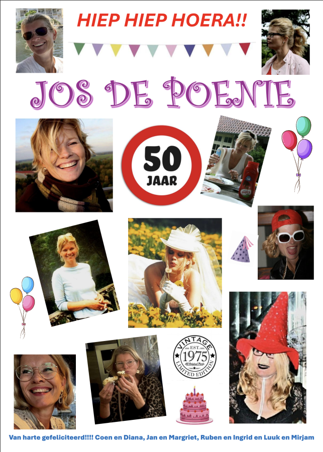 Hiep Hiep Hoera, Jos de Poenie is 50 jaar